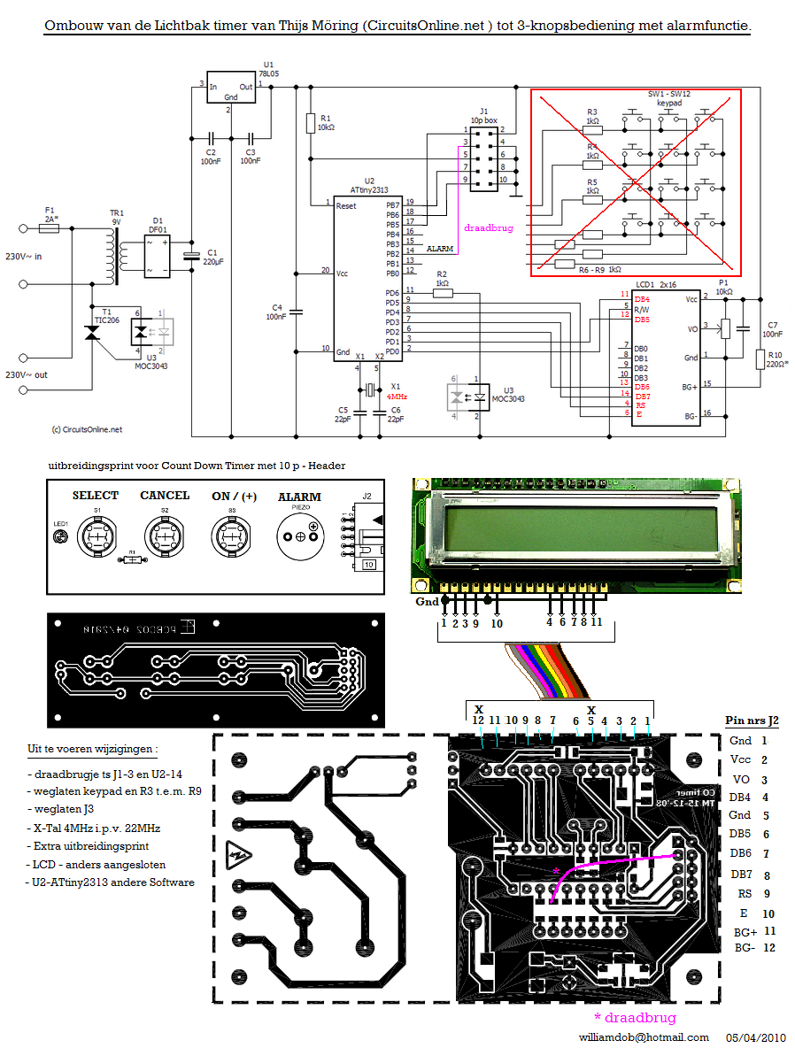 timer uv lichtbak - Forum - Circuits Online